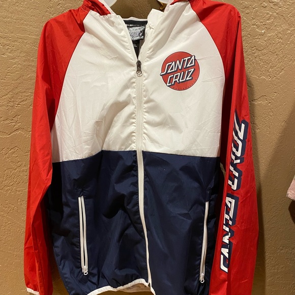 Santa Cruz Skateboards | Jackets & Coats | Santa Cruz Dot Red White And ...